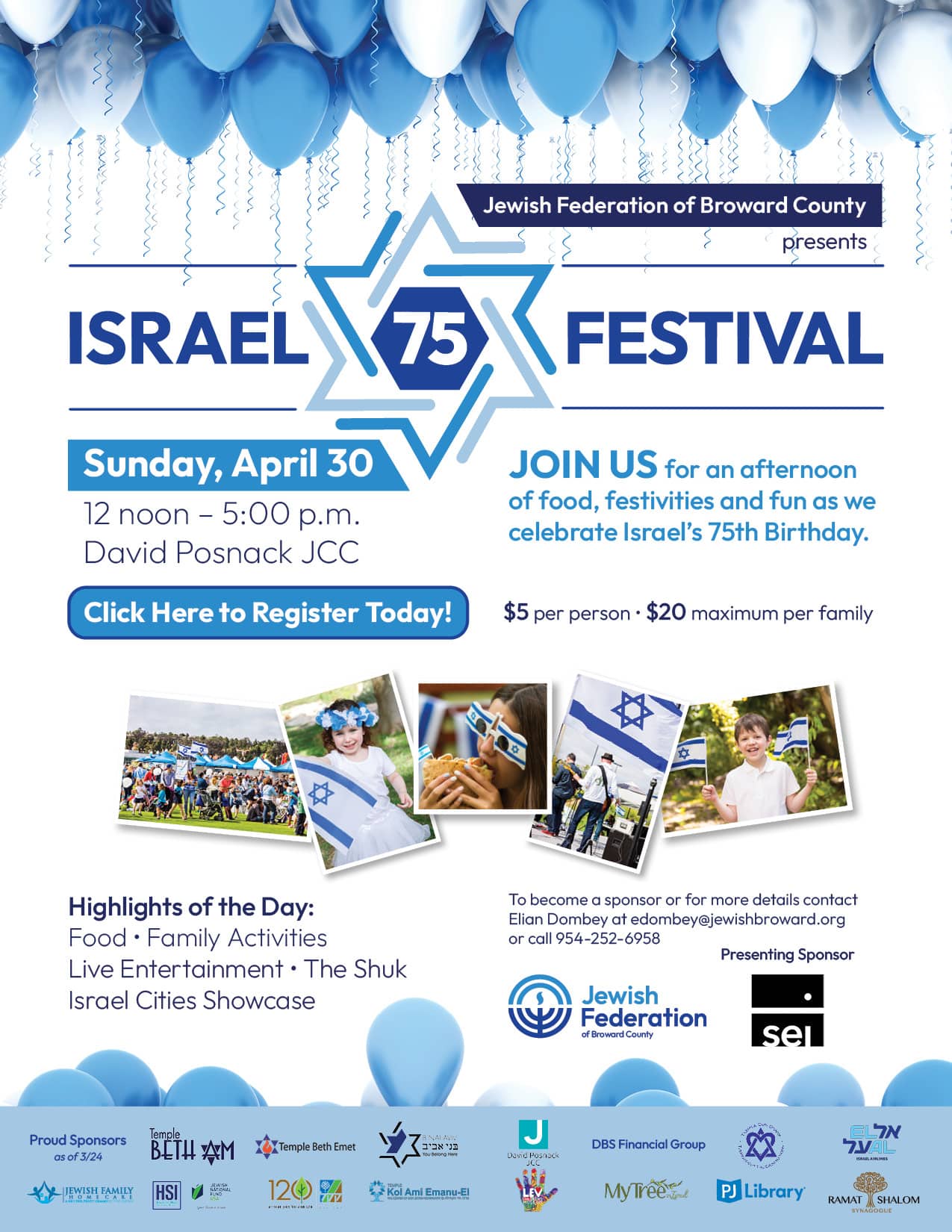 Israel 75 Festival Flyer DIGITAL | Jewish Federation of Broward County